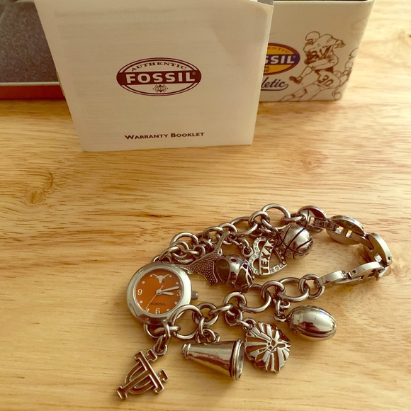 Fossil | Accessories | Fossil College Collection Watch With Charm Band ...
